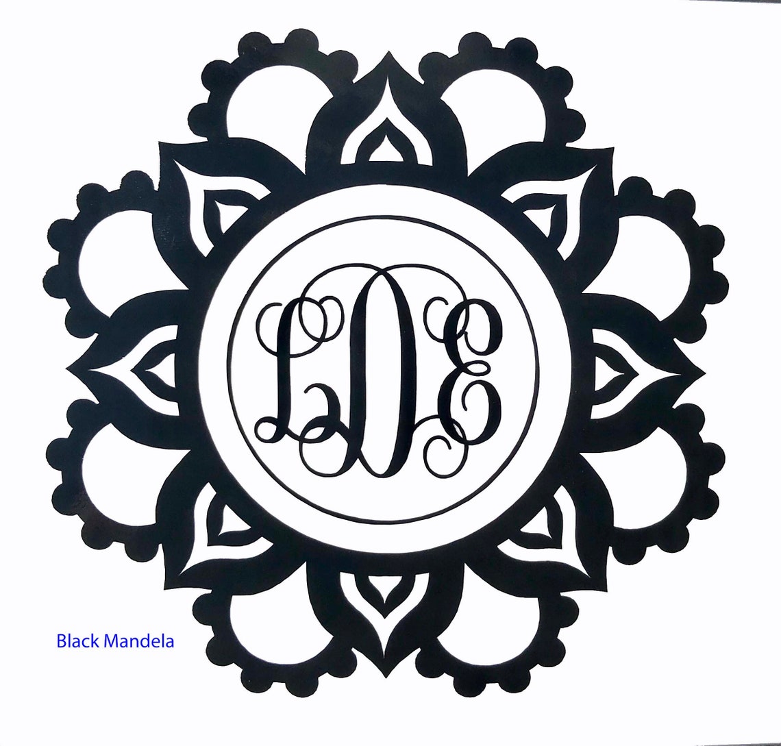 Custom Monogram Decal Monogram Sticker Decal for Tumbler - Etsy