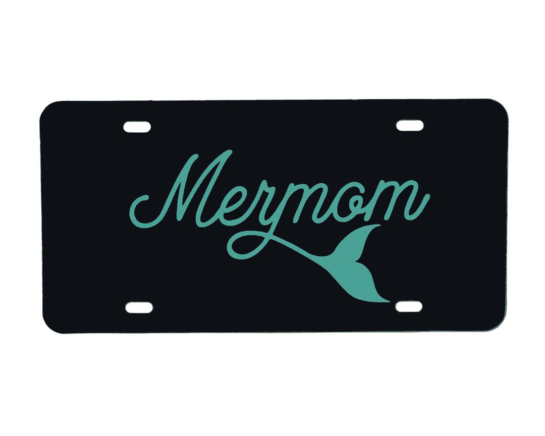 Personalized Mermaid Vanity Plate, Front License Plate, Custom Mermaid ...