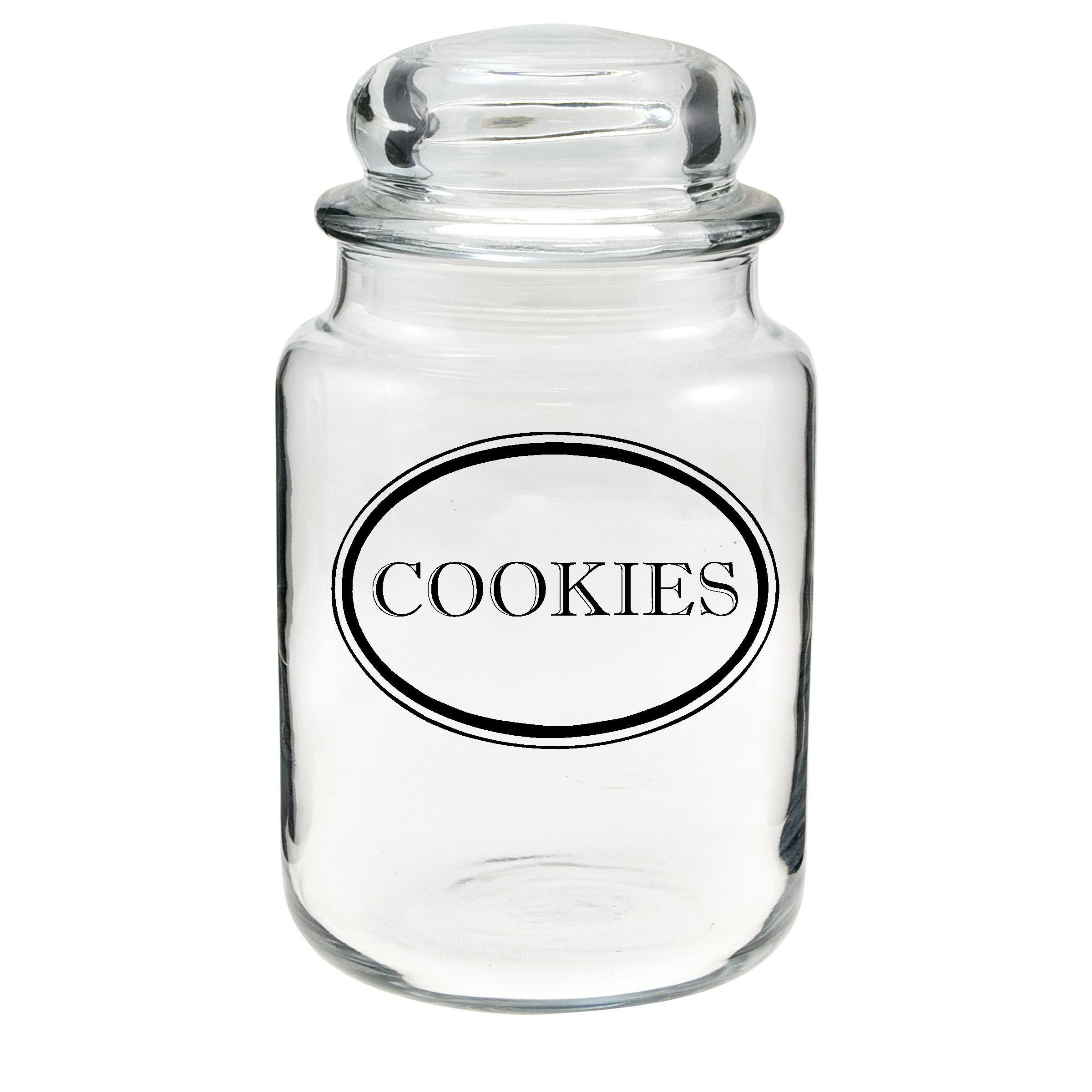 Custom Vinyl Cookies Jar Decal Oval Border Kitchen Pantry | Etsy