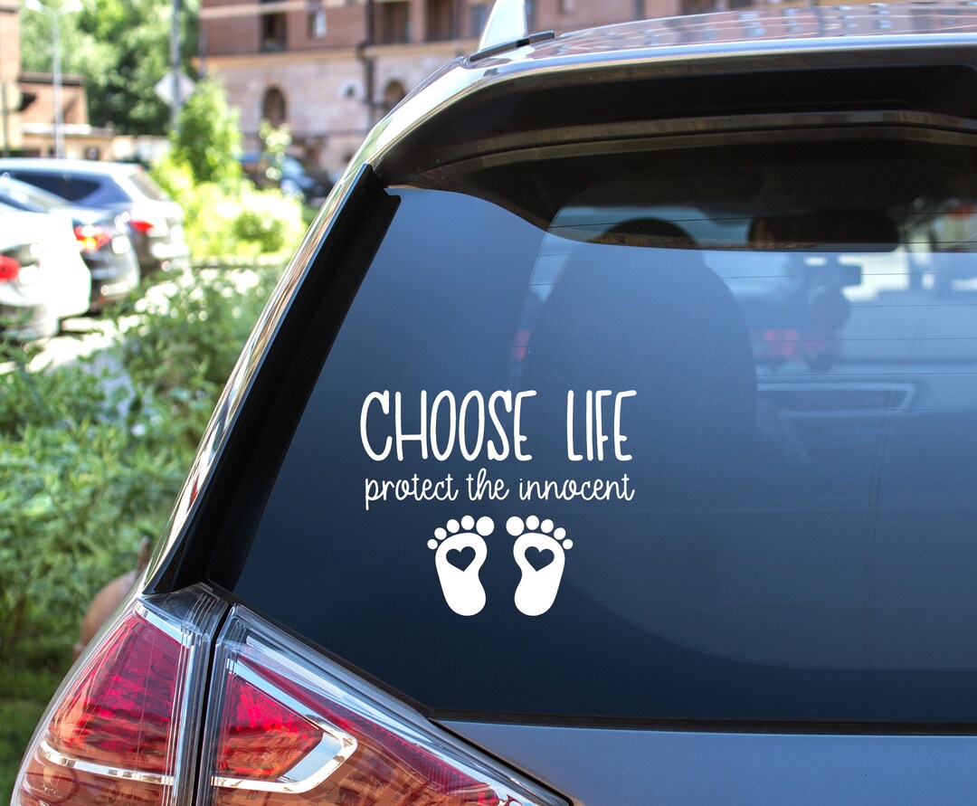 Personalized Pro Life Decal , Custom Anti Abortion Vinyl Sticker ...