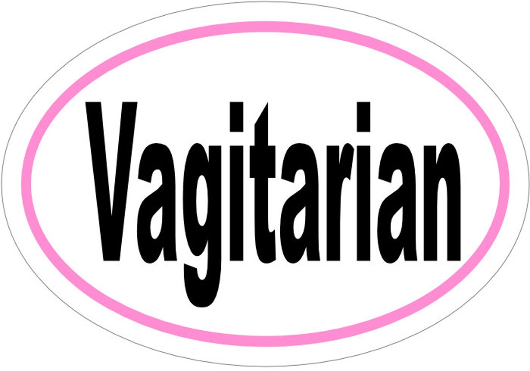 VAGITARIAN Fvagina Vinyl Decal Sticker - Great for Truck Car Bumper or ...