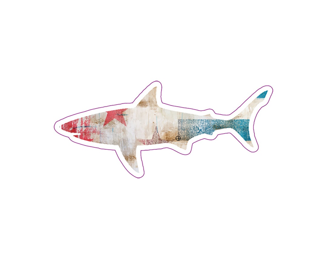 Shark Sticker, Shark Vinyl Decal, Shark Gift, Oceanlife Sticker ...