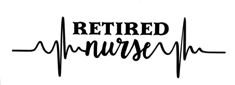 Custom Retired Nurse Vinyl Decal EKG Pulse Heartbeat Sticker - Etsy