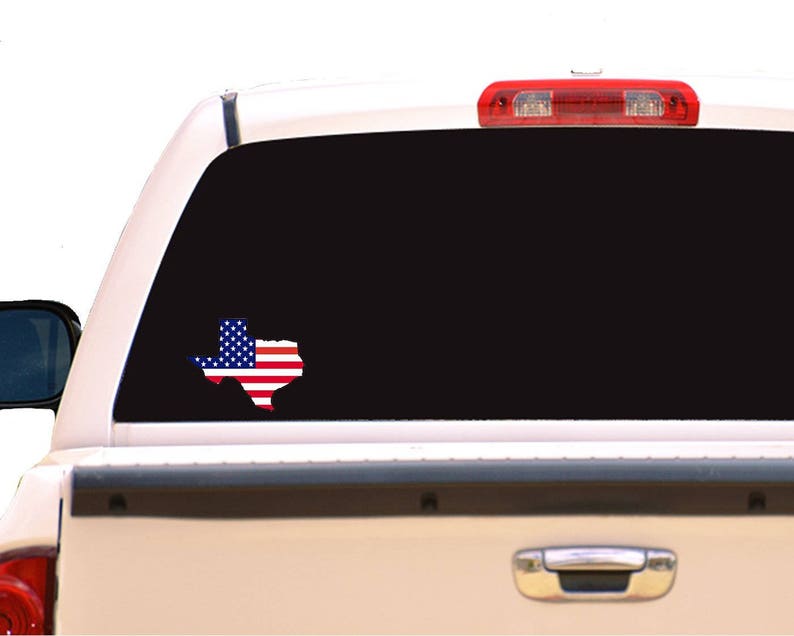 American Flag Texas Decal - American Flag Texas Vinyl Sticker - Texas ...
