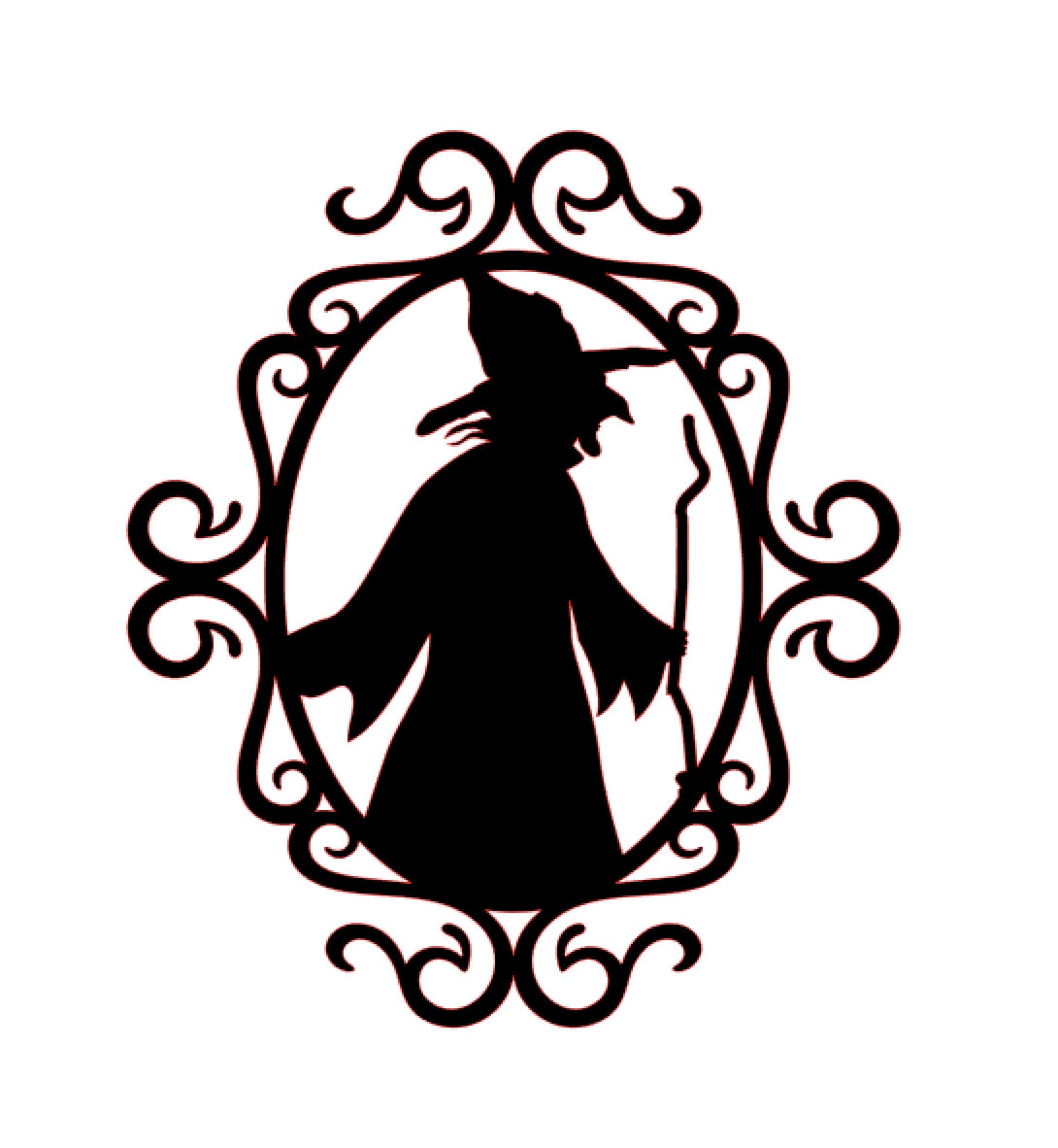 Custom Mirror Witch Vinyl Decal, Witch Sticker, Halloween Tumbler Decal ...