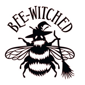 Bee Witched Vinyl Decal Sticker - Witch Vinyl Decal, Truck Decal , Car ...