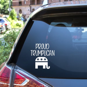 Proud Trumplican Decal MAGA Decal Trump 2020 Potus Bumper Sticker for ...