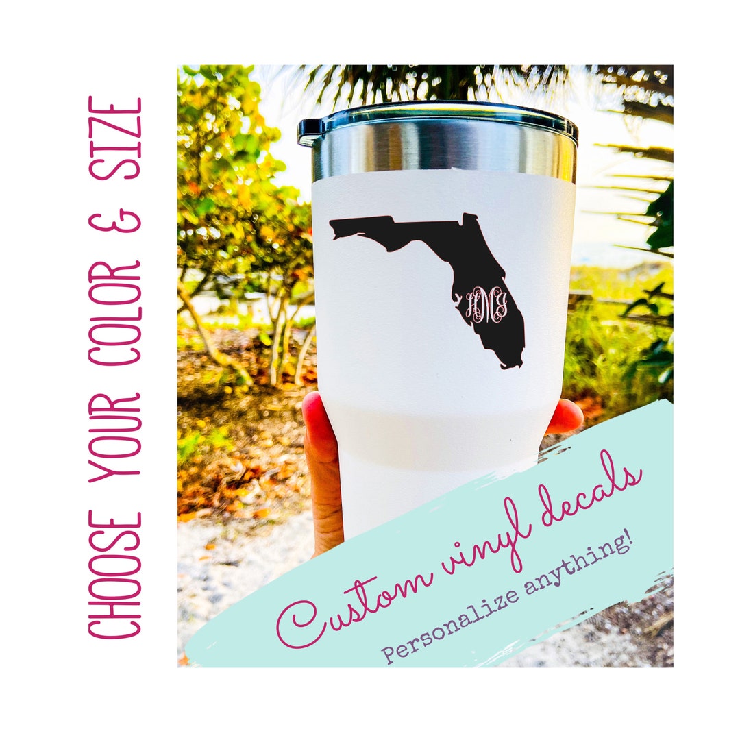 Florida Decal | Monogram Decal | Car Decal | Car Monogram Decal | Car ...
