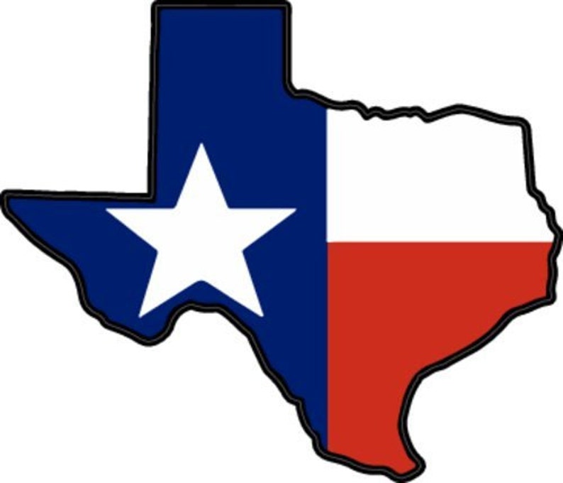TEXAS State Flag Vinyl Decal Sticker Texas Window Decal - Etsy