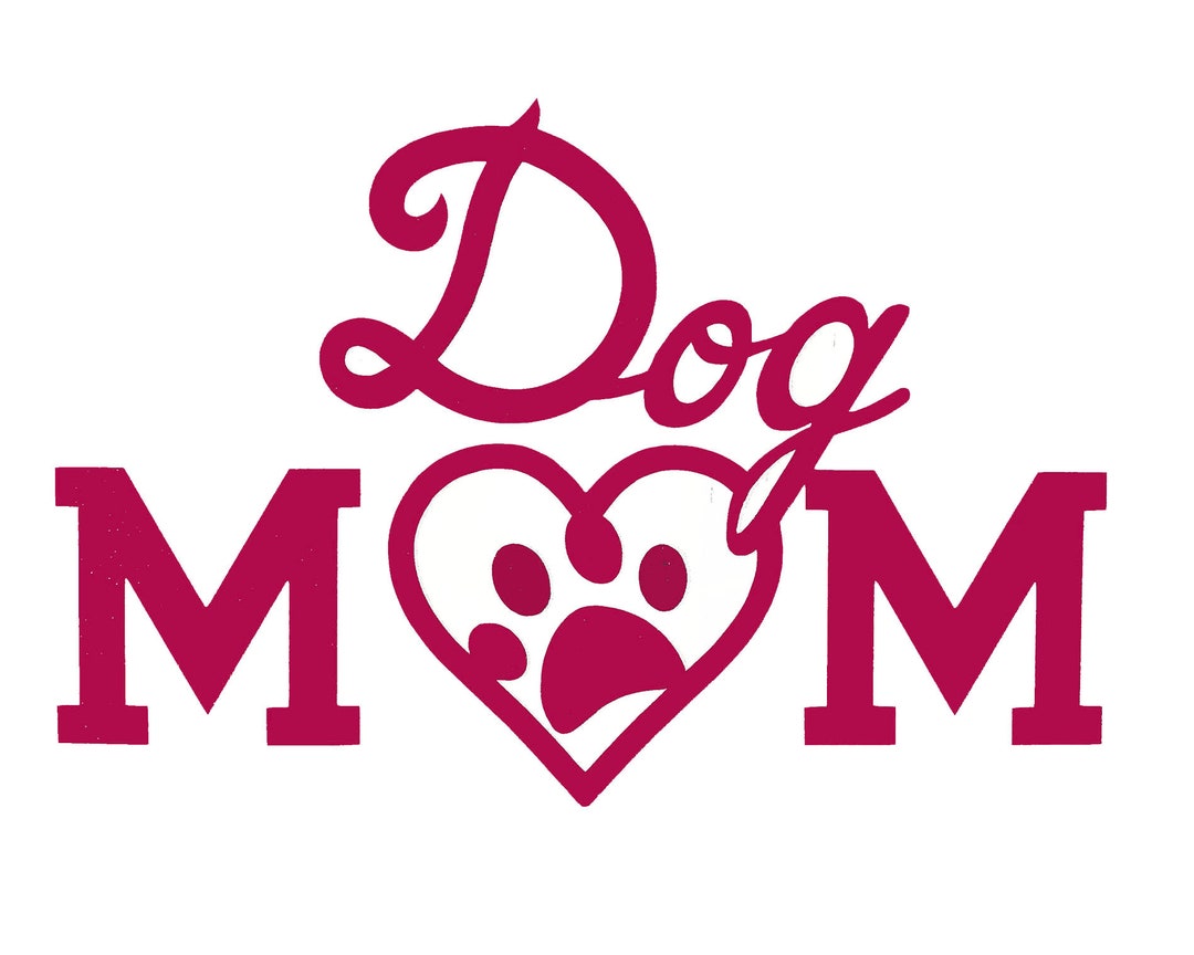 Custom Dog Mom Decal Dog Mom Sticker Pet Paw Decal Yeti - Etsy