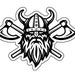 Viking Warrior Vinyl Decal, Nordic Decals, Old Norse Bumper Sticker ...