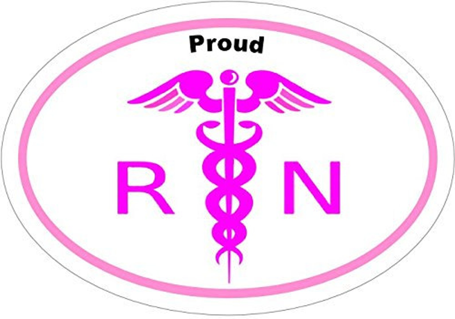 Proud Rn Vinyl Decal Proud Nurse Vinyl Decal Car Sticker - Etsy