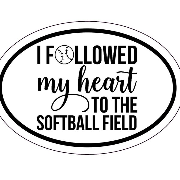 Softball Decal - Etsy