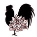 Flower Chicken Vinyl Decal, Mother Hen Sticker, Cups Yeti Tumblers Cars ...