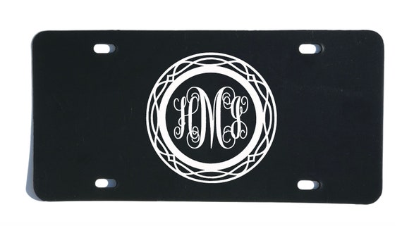 Personalized Vanity Plate Monogrammed Front License Plate | Etsy