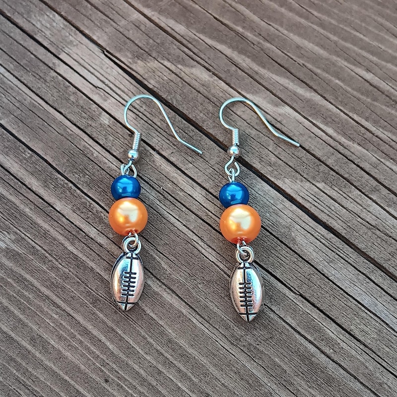 Broncos Earrings - Etsy