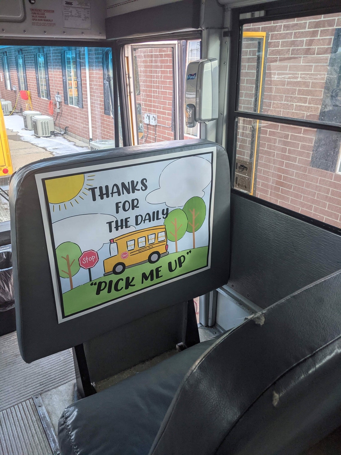 Printable DIGITAL School Bus Driver Appreciation Valentine Thank You ...