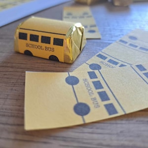 DIGITAL School Bus Wrappers Labels for Hershey Nuggets Instant Download ...