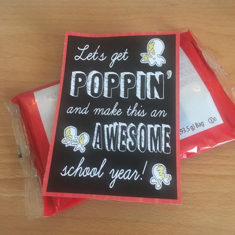 Popcorn Back to School - Etsy