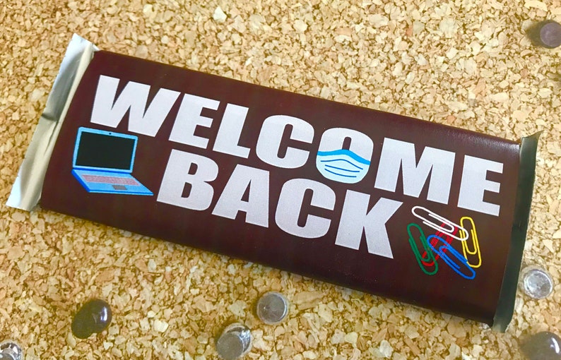 PRINTABLE Welcome Back to the Office Hershey Bar Wrapper 4 | Etsy