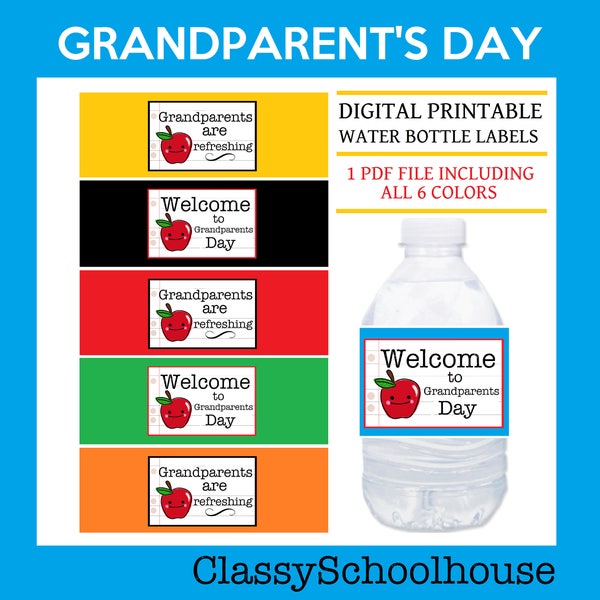 Handprint Water Bottle - Etsy