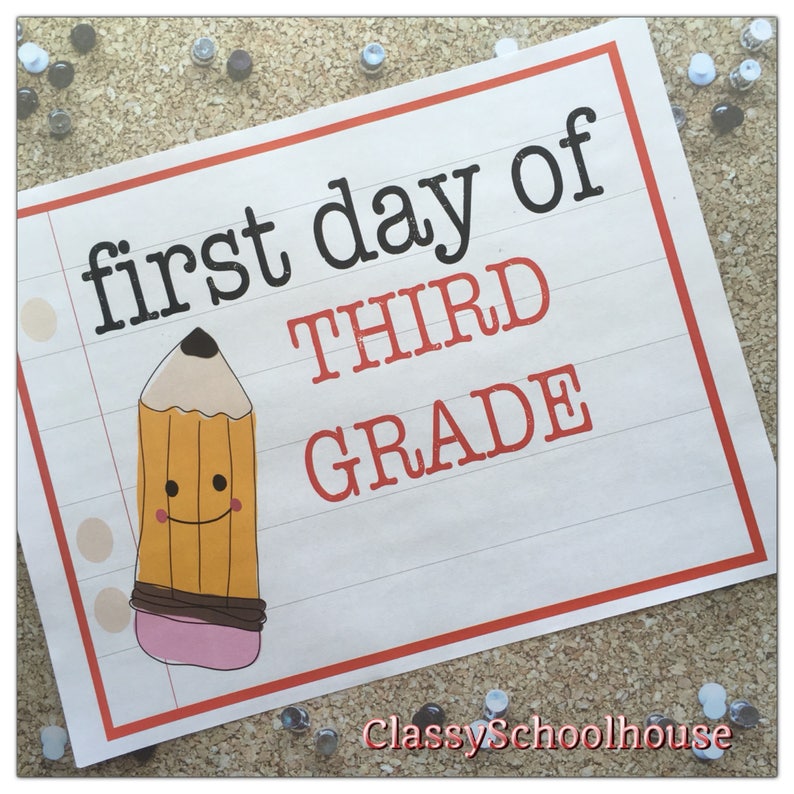 DIGITAL Set of 19 Back to School Signs First Day of School PFD - Etsy