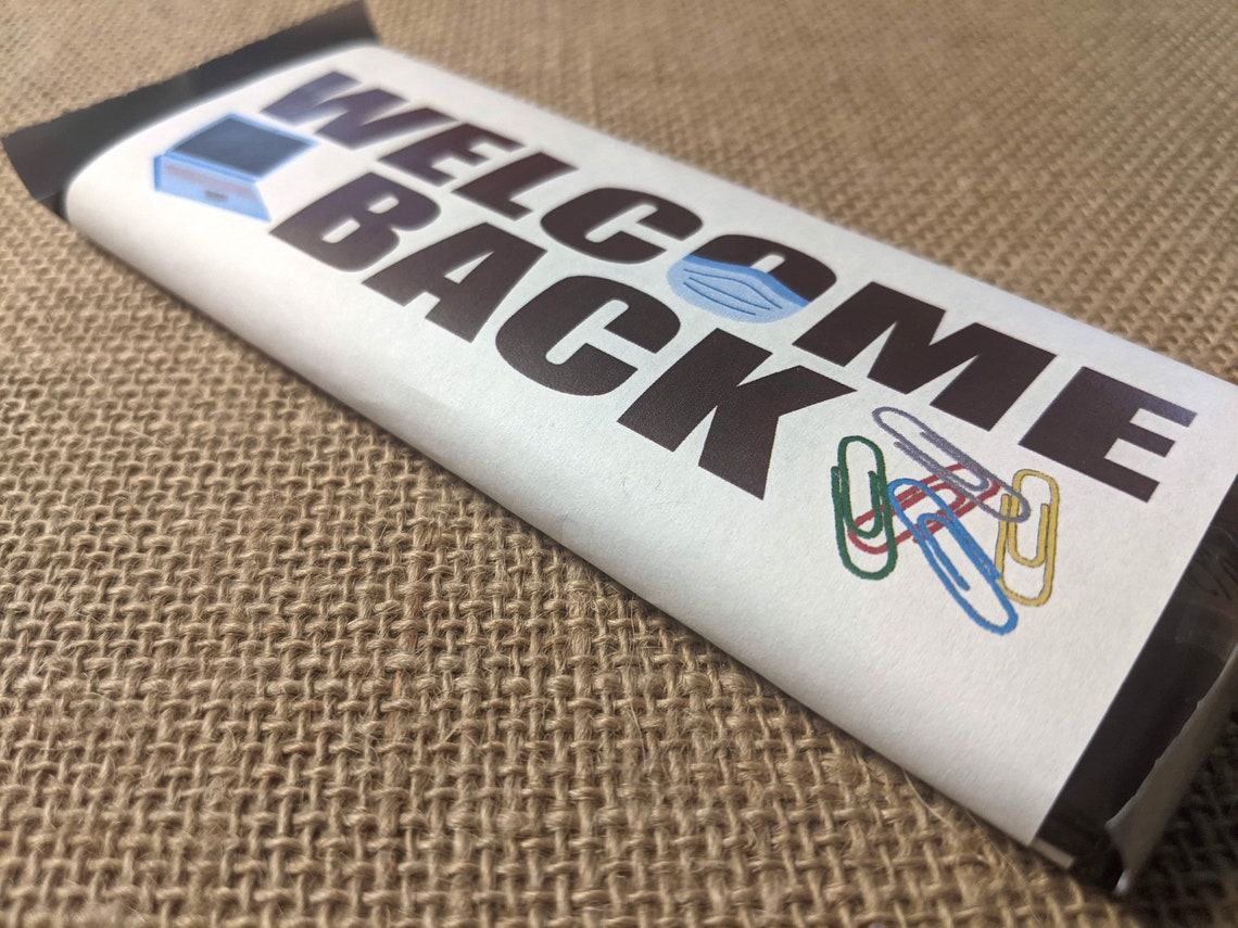 PRINTABLE Welcome Back to the Office Hershey Bar Wrapper - Etsy