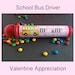 Printable PDF File Valentine Bus Driver Mini Mnm Treat Tube | Etsy