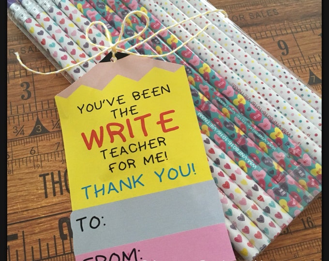DIGITAL Teacher Student Appreciation Gift Tag DIY EDITABLE - Etsy