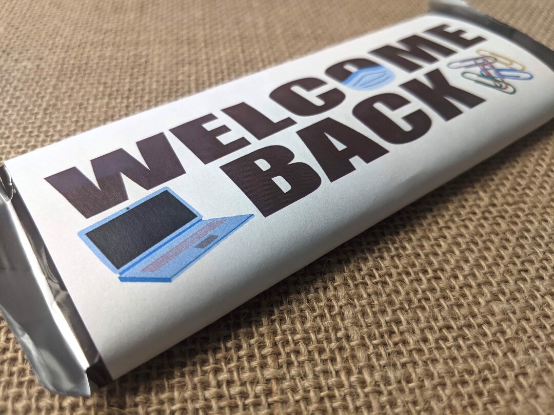 PRINTABLE Welcome Back to the Office Hershey Bar Wrapper DIGITAL ...