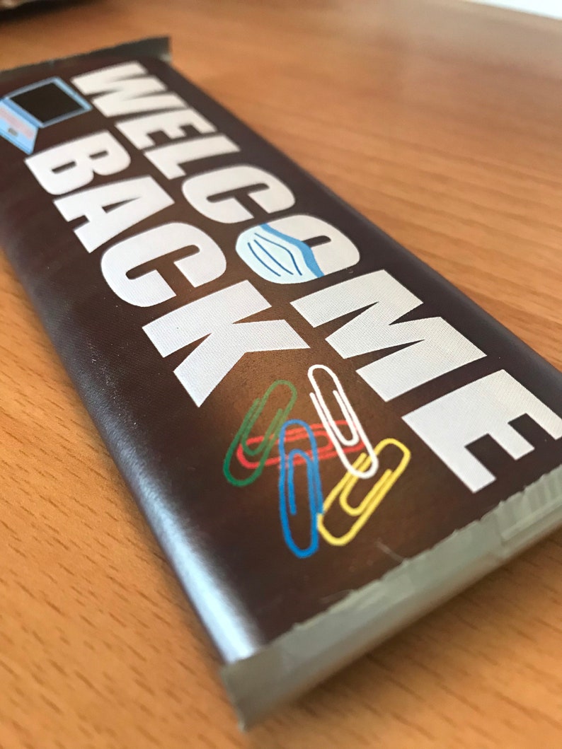 PRINTABLE Welcome Back to the Office Hershey Bar Wrapper 4 | Etsy