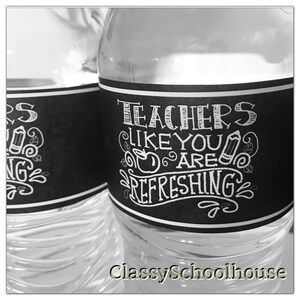 DIGITAL Teachers Are Refreshing Sign and Waterbottle Labels Back to ...