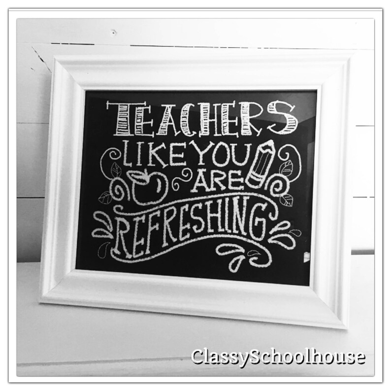 DIGITAL Teachers Are Refreshing Sign and Waterbottle Labels Back to ...