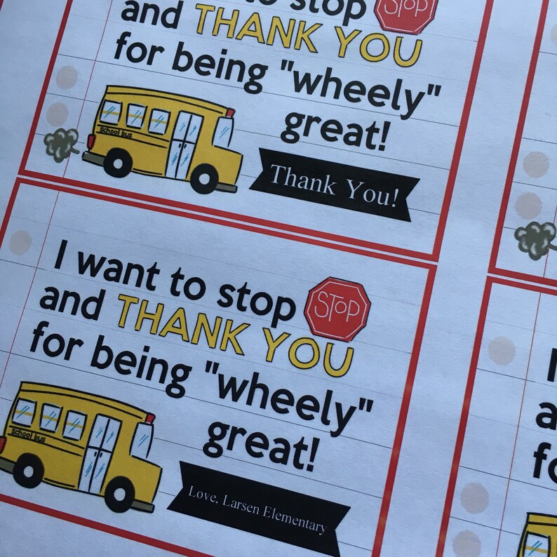 DIGITAL School Bus Driver Appreciation Editable Name Spot - Etsy