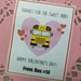 DIGITAL Printable School Bus Valentine Instant Download PDF File Bus ...