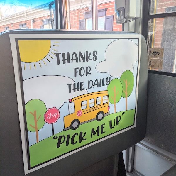 Bus Driver Appreciation Poster - Etsy