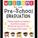 DIGITAL Editable Preschool Graduation Set Diplomas Banner Invitations ...