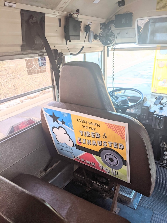 Printable DIGITAL School Bus Driver Appreciation Valentine | Etsy