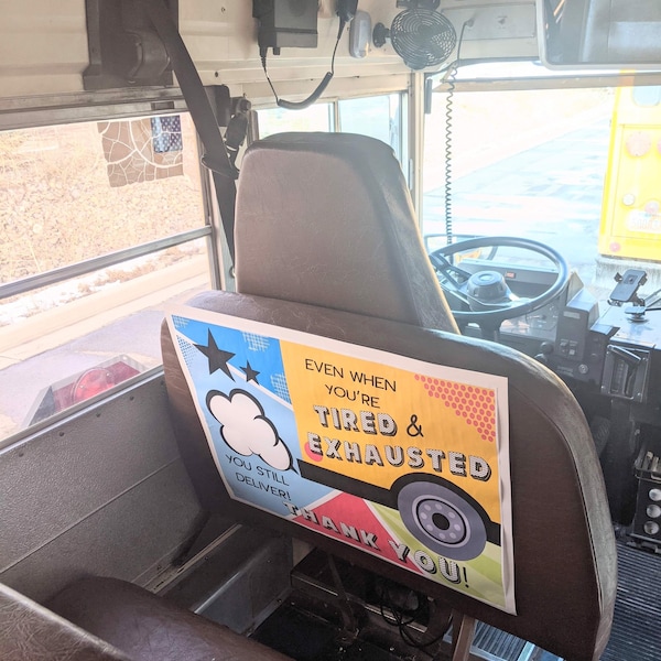 Bus Driver Appreciation Poster - Etsy