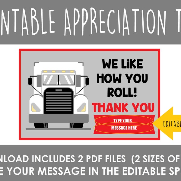 Semi Driver Appreciation Week - Etsy