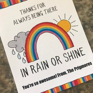 Printable DIGITAL Teacher Office Staff Friend Appreciation Tags Rainbow ...