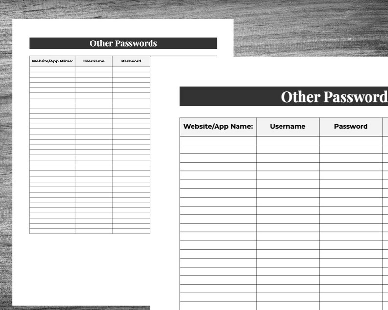 Family & Household Information Template | Google Sheets Digital ...