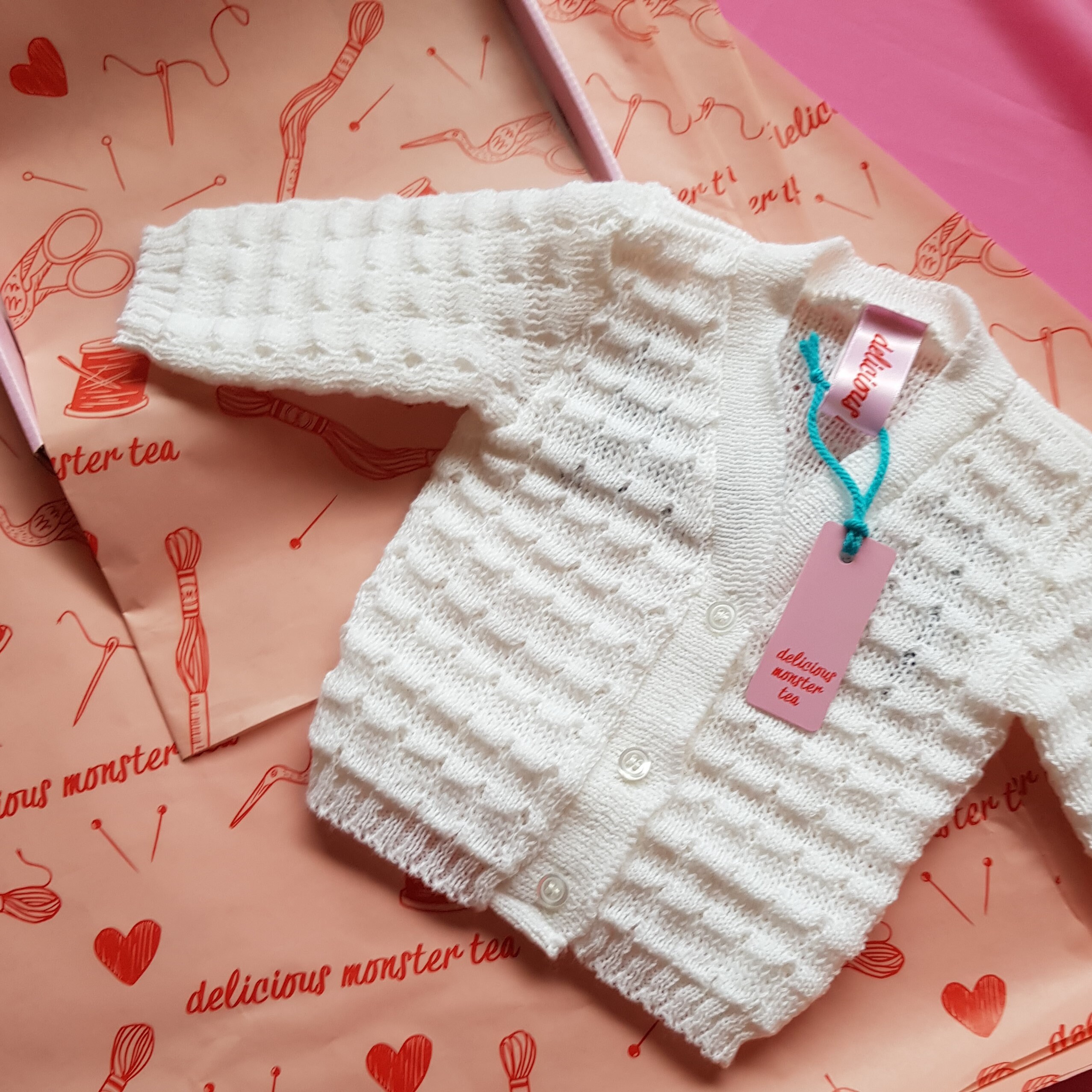 Hand Embroidered Baby Cardigan: Personalised Rainbow Name Knit - Etsy