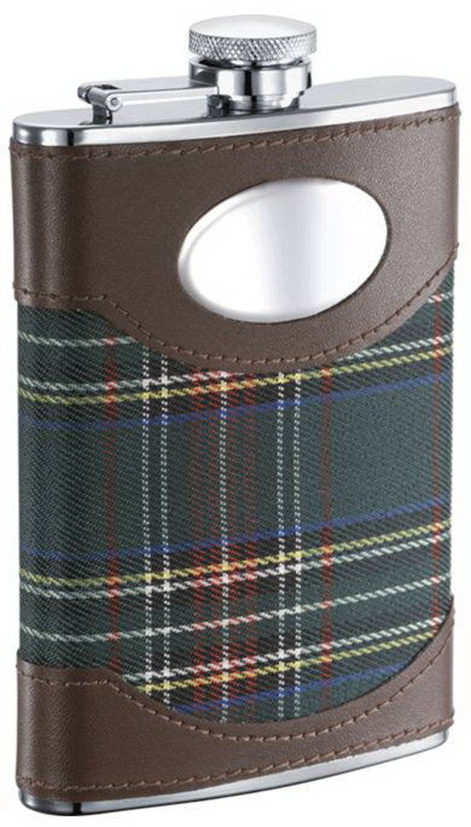 Personalized Flask for Men 8oz Stainless Steel Plaid and - Etsy
