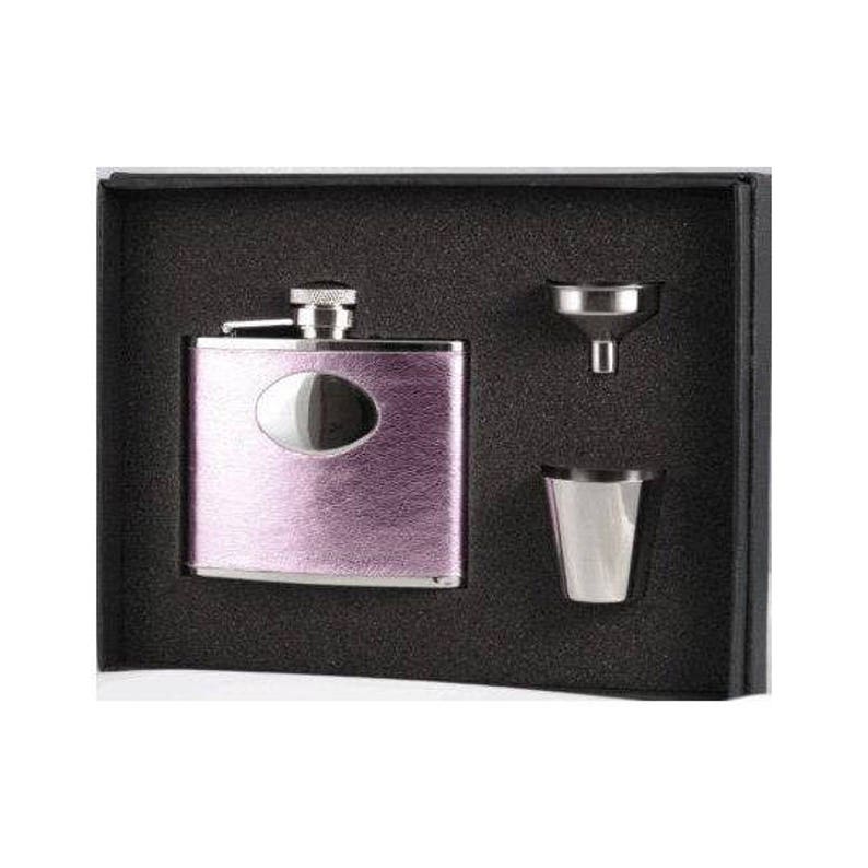 Personalized Flask for Women, 4oz Soft Pink Stainless Steel Hip Flask ...