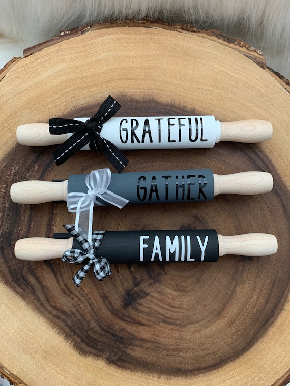 Mini Farmhouse Decorative Rolling Pins. Many Designs. Can Be - Etsy
