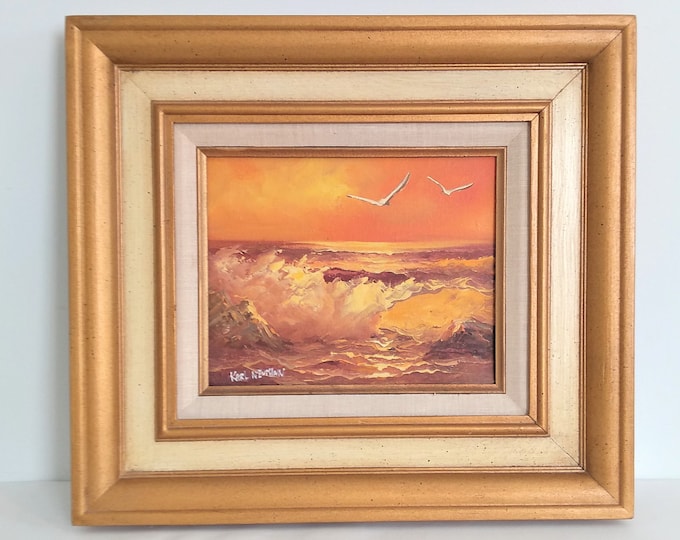 18" Karl Neumann Original Painting | Vintage Framed Painting | Vintage ...