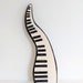 18" Ceramic Piano Keyboard Wall Hanging | Vintage Ceramic Piano ...