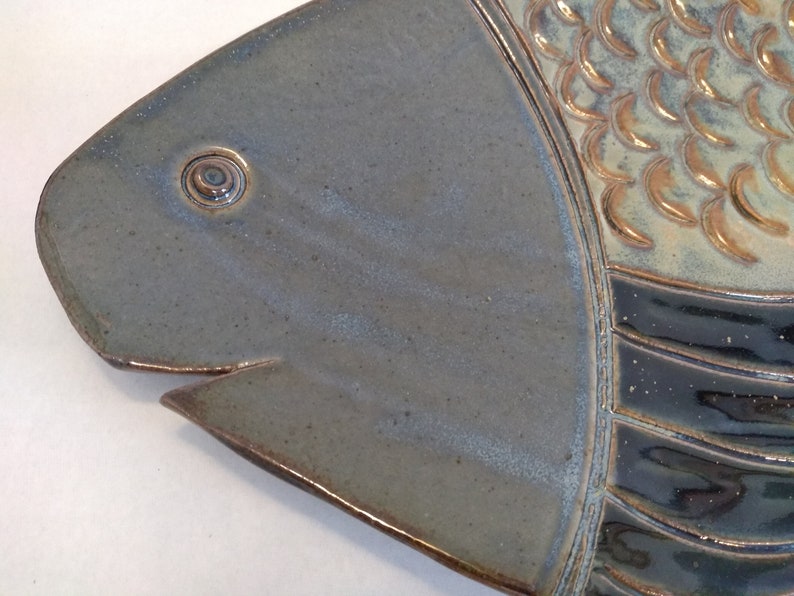 15 Vintage Signed Pottery Platter Fish Platter - Etsy