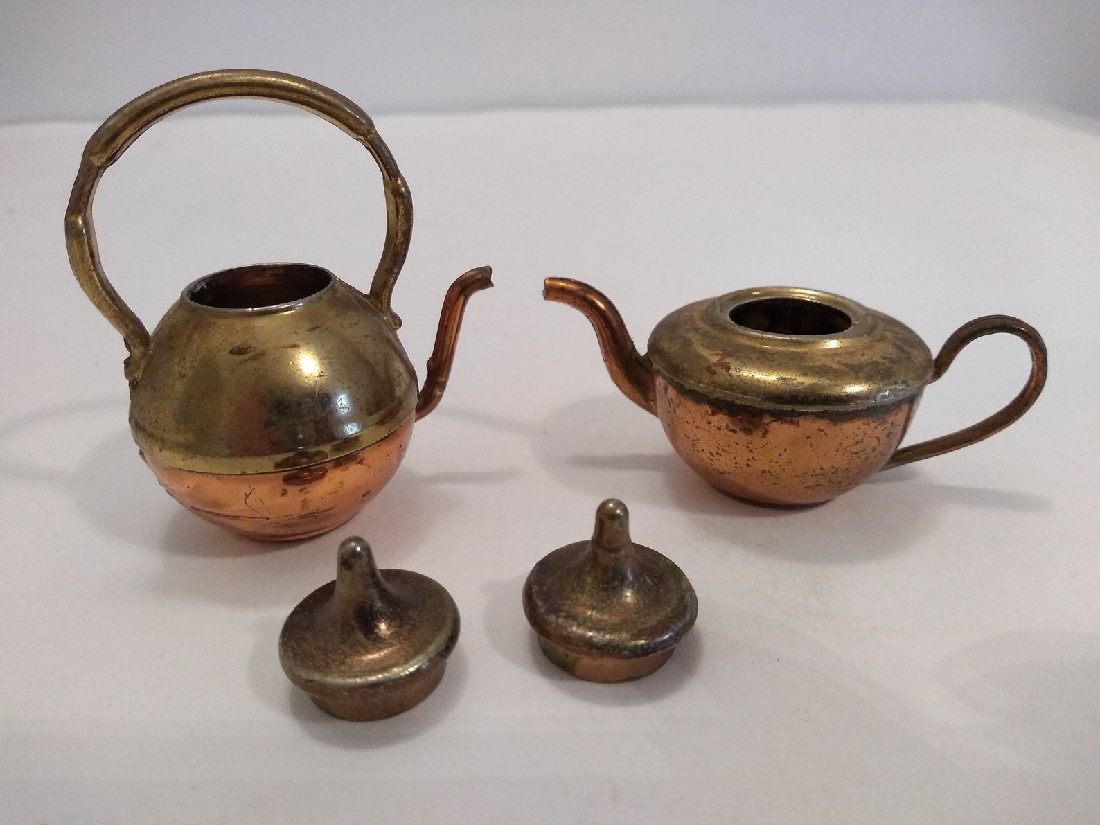 Vintage Brass Miniature Tea Pots Brass Miniatures Brass - Etsy Canada